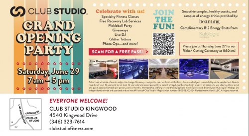 Club Studio Grand Opening - Kingwood Events