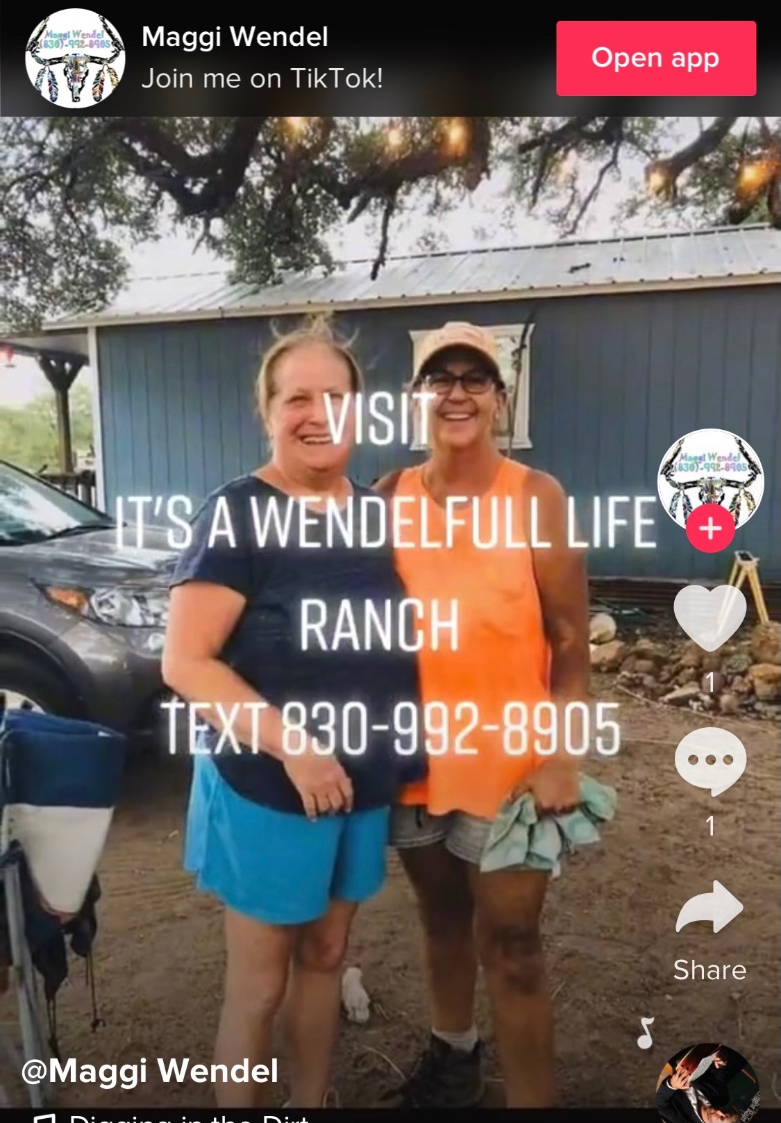 I am on TIC TOK . The ranch I visit every year put me on there I