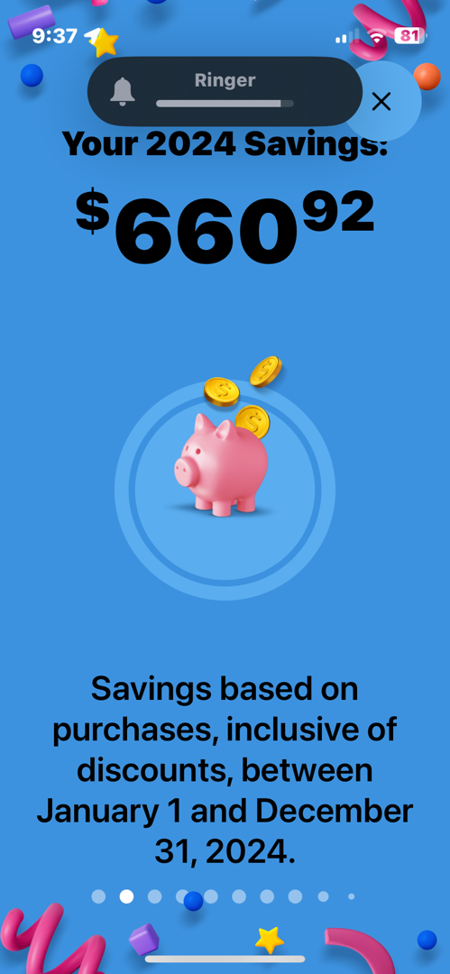 Kroger Savings- $600!