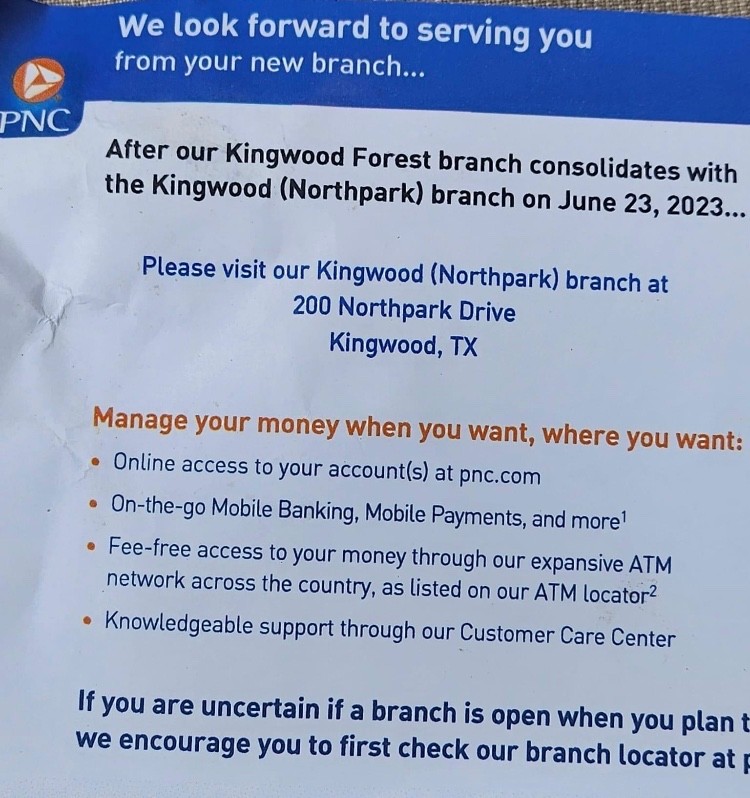 PNC Bank Kingwood Forest