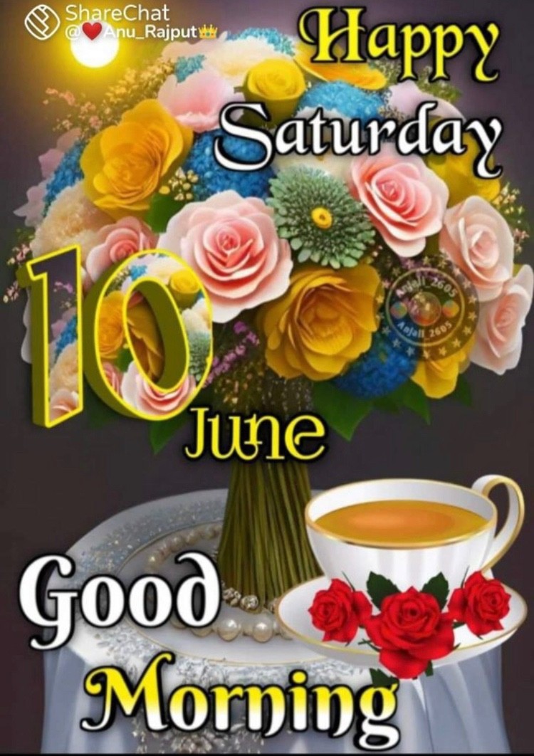 Good Saturday morning. Enjoy the weekend. Bless and be blessed