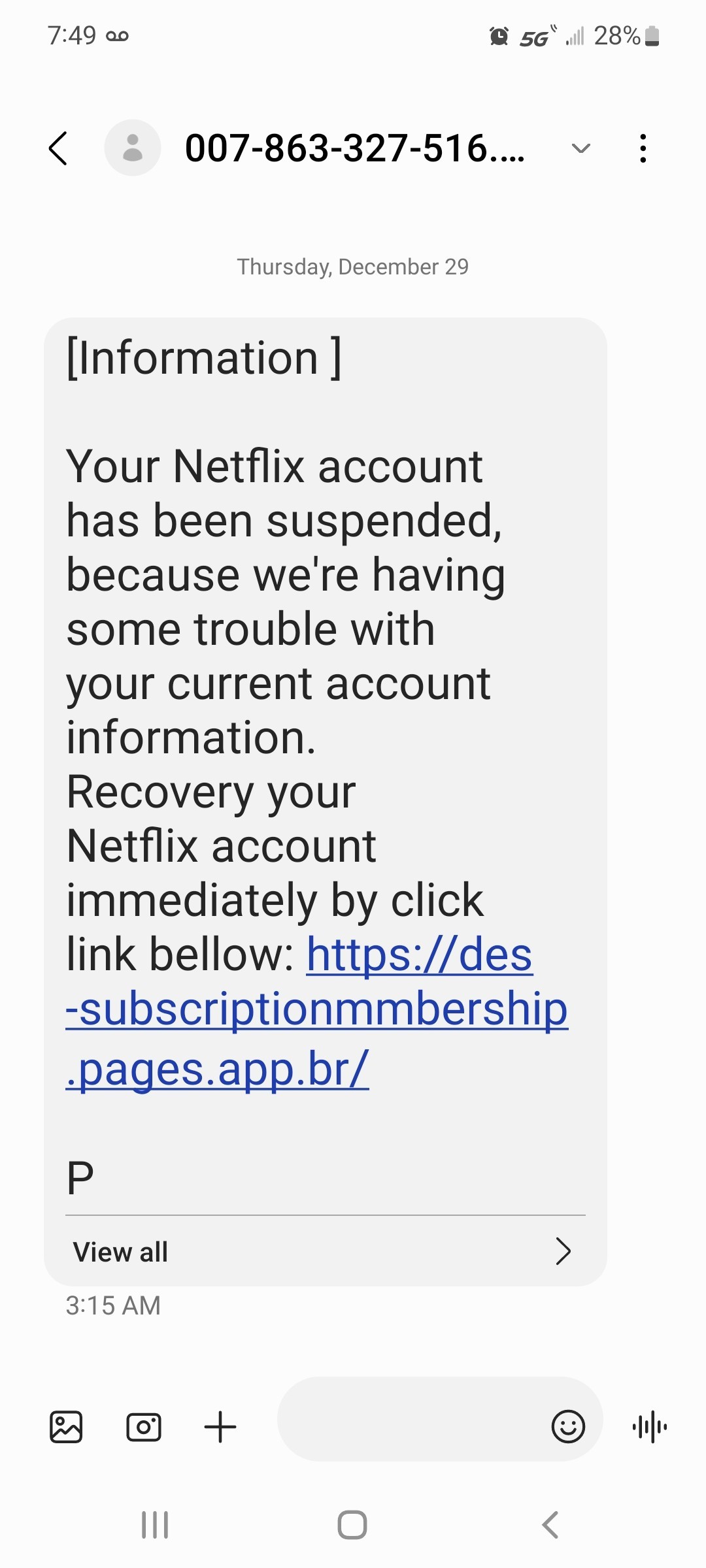 Netflix warning