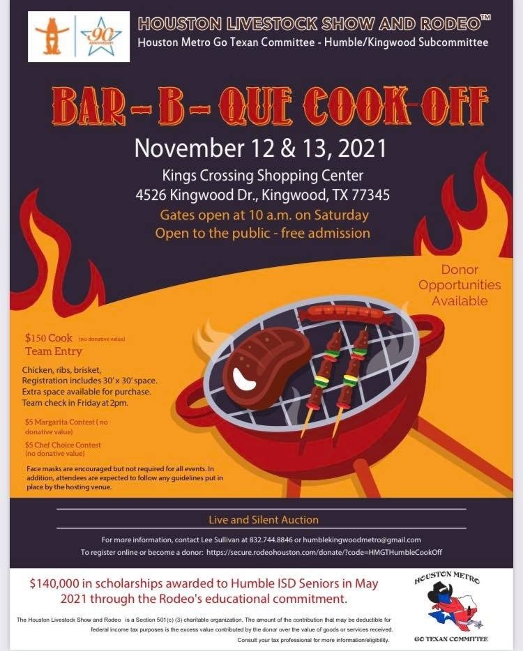 BBQ Cook-off this weekend 11/12-11/13/21 at Kings Crossing Shopp