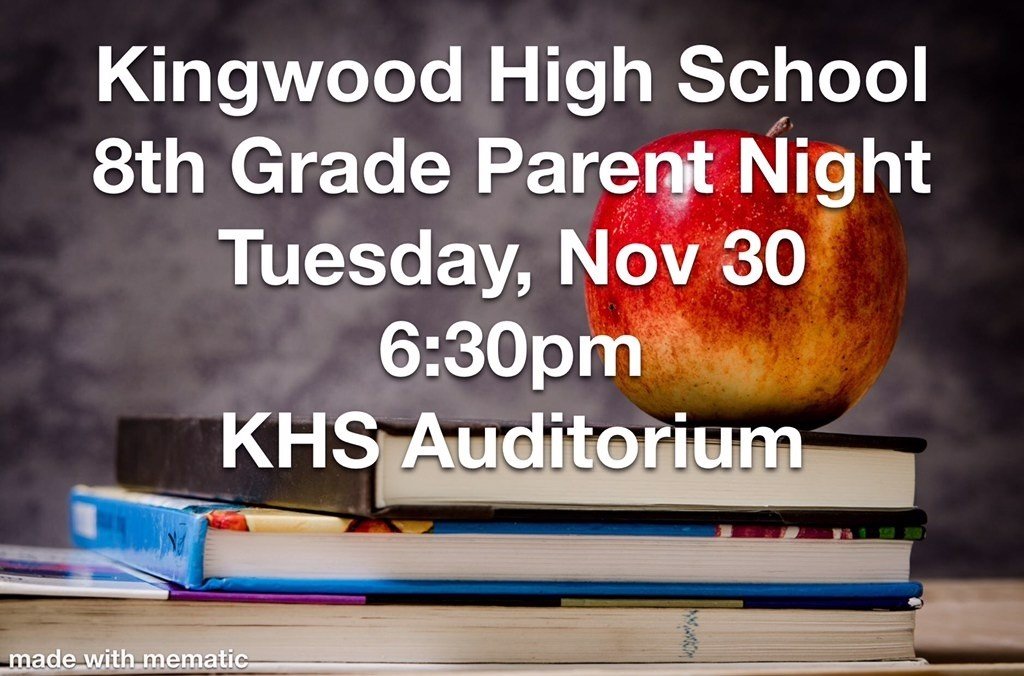 Have an 8th grader headed to KHS for freshman year 2022-2023?