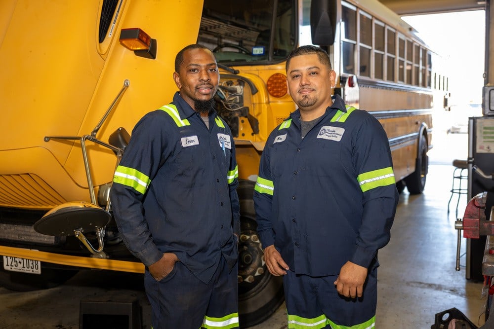 Humble ISD Bus Technicians win Texas Best School Bus Inspector C